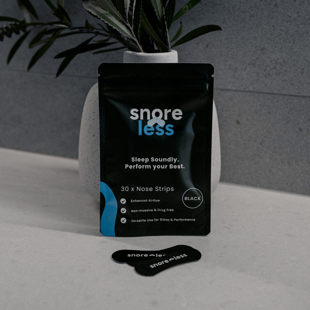 Order Your Snore-Less Nasal Strips in Black – Snore-Less